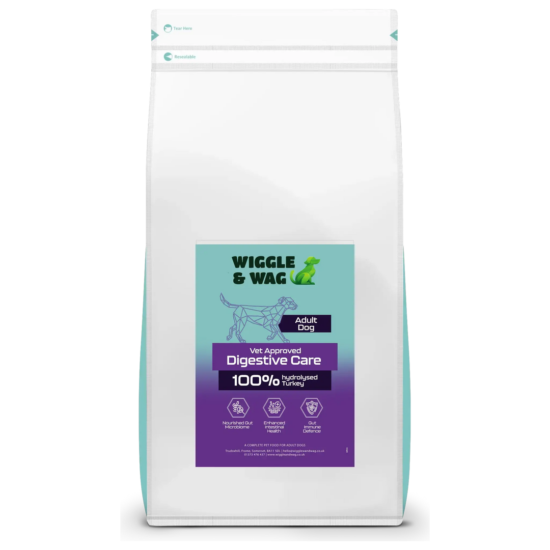 Wiggle & Wag Digestive Care | Hydrolysed Turkey Dog Food for Sensitive ...